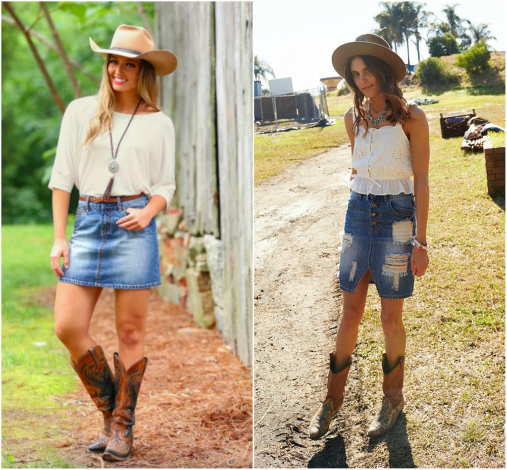 12 looks com peças jeans para você arrasar na moda country